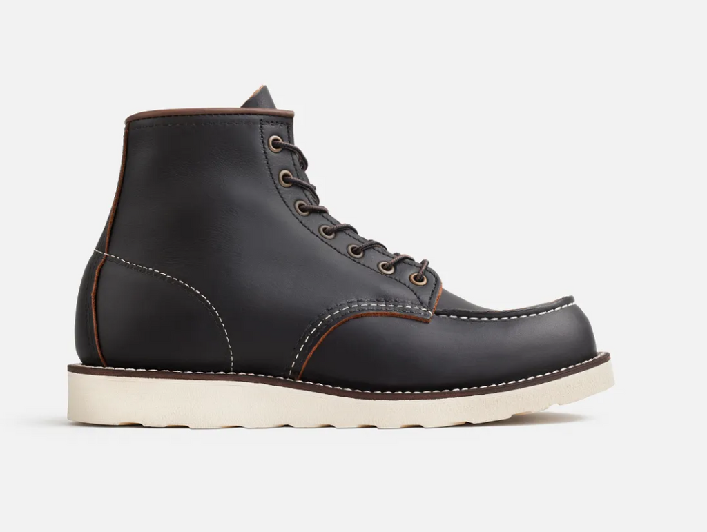 Red Wing Heritage - Moc Toe Black Prarie Leather – Blackbyrd Goods